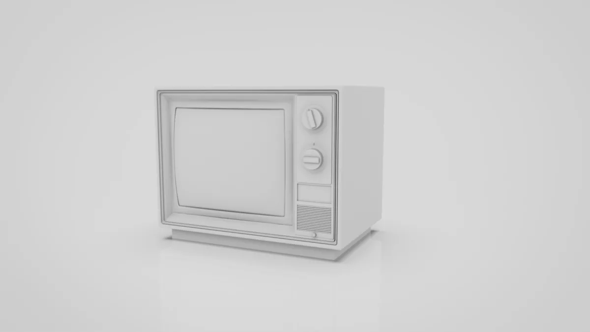 Vintage TV 3D Model | Content Browser